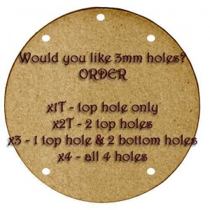 Round Beer Mat size MDF blank for altered art and crafts